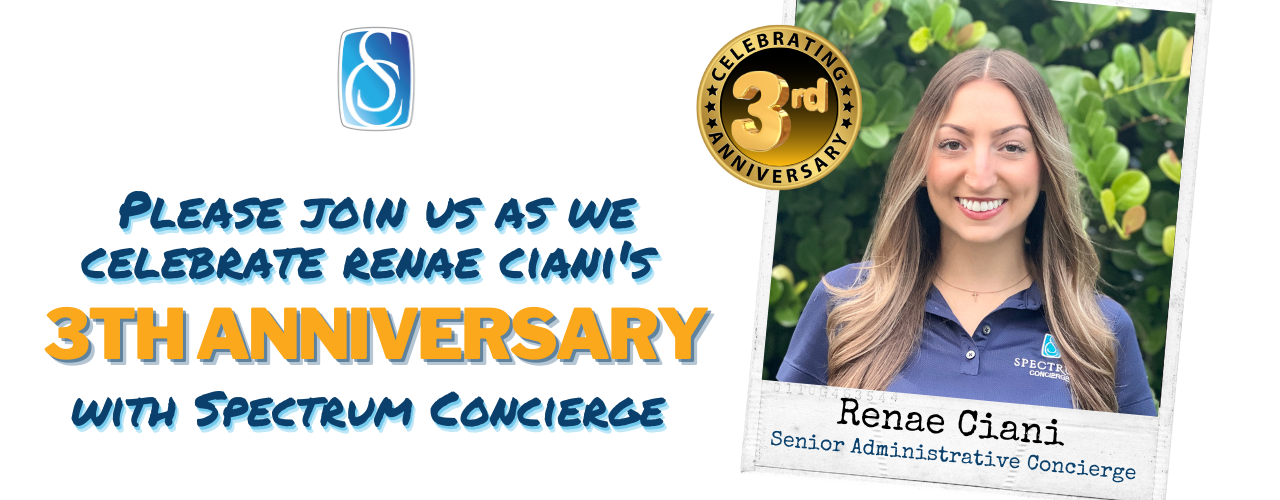 Renae Ciani celebrates 3 years with Spectrum Concierge - Spectrum Concierge